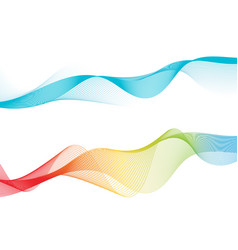 Abstract two color waves Royalty Free Vector Image