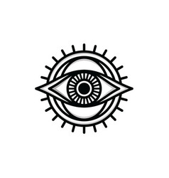 Mysterious divine hand and providence eye Vector Image