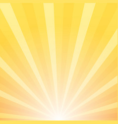 Sun rays orange background sunrise and sunset Vector Image