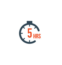 5 minutes timer stopwatch or countdown icon time Vector Image