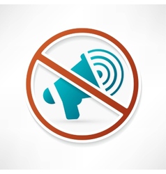 Keep quiet silent please sign crossed person Vector Image