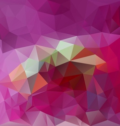 Pink yellow orange polygonal triangular pattern Vector Image