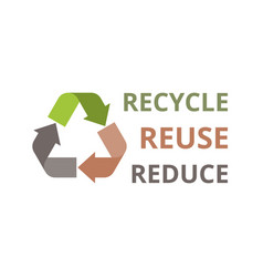 Reduce reuse recycle Royalty Free Vector Image