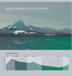 Mountain peak infographic Royalty Free Vector Image