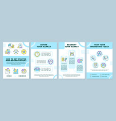 Cultural diversity brochure template Royalty Free Vector