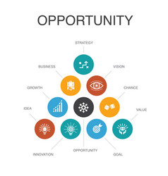 Navigation infographic templates with connected Vector Image