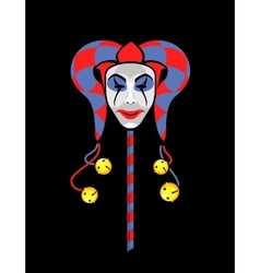 Joker playing card vector by mannaggia - Image #1849375 - VectorStock