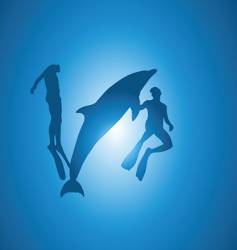 Fish diver vector by AlexBannykh - Image #780250 - VectorStock