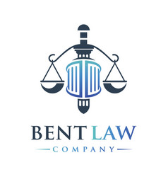 Lawyer legal law firm logo design Royalty Free Vector Image