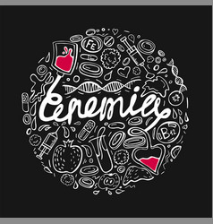 Anemia icons set Royalty Free Vector Image - VectorStock