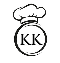 Initial letter sk restaurant logo template Vector Image