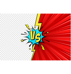 Versus screen vs fight background for battle Vector Image