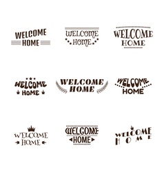 Welcome home Royalty Free Vector Image - VectorStock