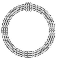 Rope frame circle Royalty Free Vector Image - VectorStock