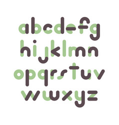 Font set letters and numbers Royalty Free Vector Image