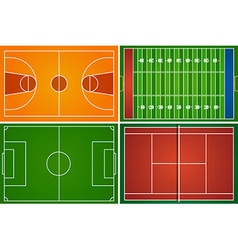 Badminton court Royalty Free Vector Image - VectorStock