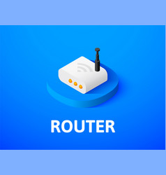 Network topology lan objects icon design router Vector Image