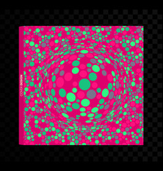 Sphere cover design template abstract geometric Vector Image