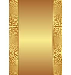 Elegant background with a gold mandala design Vector Image