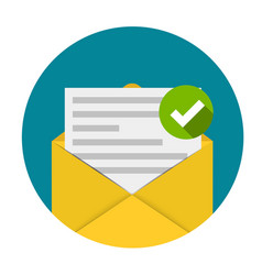 Flat design concept email icon Royalty Free Vector Image