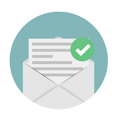 Flat design concept email icon Royalty Free Vector Image