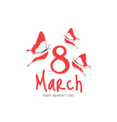 Happy womens day 8 march Royalty Free Vector Image
