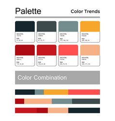 Orange color codes and names selection colors Vector Image