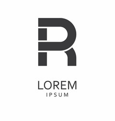 S r logo sr letter design Royalty Free Vector Image