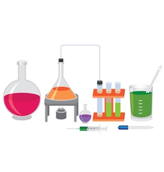 Filtration chemical experiment separation process Vector Image