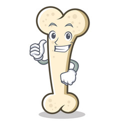 Fitness bone character cartoon mascot Royalty Free Vector