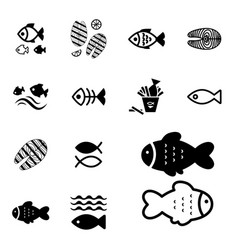 Fish jumping in water Royalty Free Vector Image