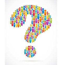 Abstract question mark colorful symbol Royalty Free Vector