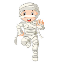 Ancient egyptian tutankhamun mummy in sarcophagus Vector Image