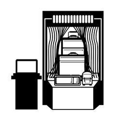 Passenger and security checkpoint design Vector Image