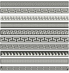 Old border designs set Royalty Free Vector Image