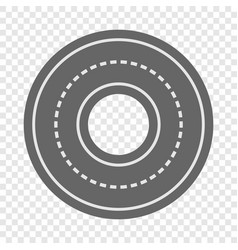 Roads icons set cartoon style Royalty Free Vector Image