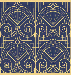 Modern art deco geometric tiles pattern Royalty Free Vector