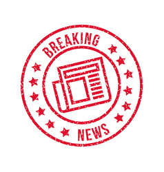Exciting news sign or stamp Royalty Free Vector Image