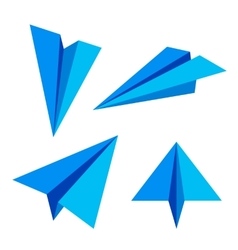 Flight paper plane logo icon Royalty Free Vector Image