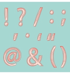 Set of funny smiley punctuation Royalty Free Vector Image