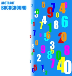 Abstract math number background Royalty Free Vector Image