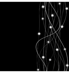 Abstract luxury black diamond background Vector Image
