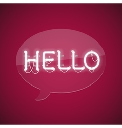 Hello message Royalty Free Vector Image - VectorStock