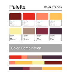 Orange color codes and names selection colors Vector Image