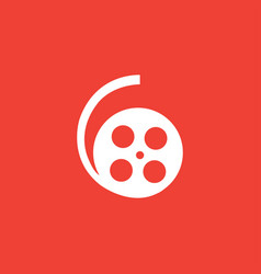 Red circle icon eps10 Royalty Free Vector Image
