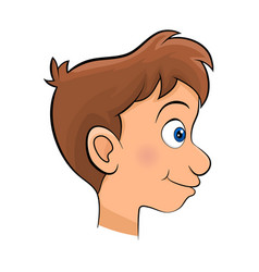Boy face cartoon Royalty Free Vector Image - VectorStock
