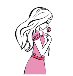 Princesses profile set beautiful female Royalty Free Vector Image ...