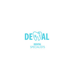 Logo dental care clinic dentistry for kids teeth Vector Image