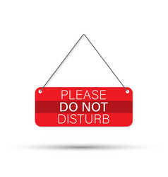 Please be quiet sign Royalty Free Vector Image