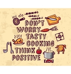 Cooking time poster Royalty Free Vector Image - VectorStock